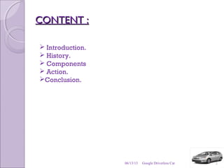 Google driverless cars | PPT