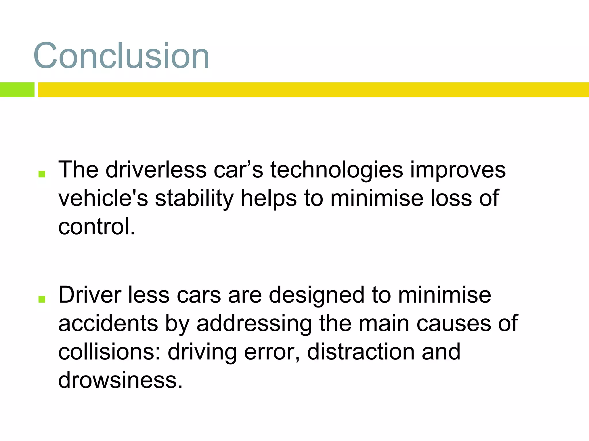 Google Driverless Cars | PPTX