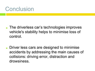 Google Driverless Cars | PPTX