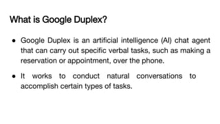 Google Duplex | PPTX