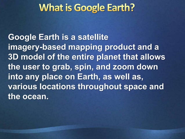 Google earth | PPT