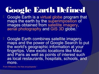 Guide to Google Earth | PPT