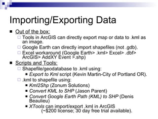 Google Earth and GIS (EPAN09) | PPT | Geography | Science