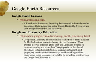 Google Earth Basics | PPT