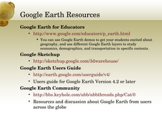Google Earth Basics | PPT