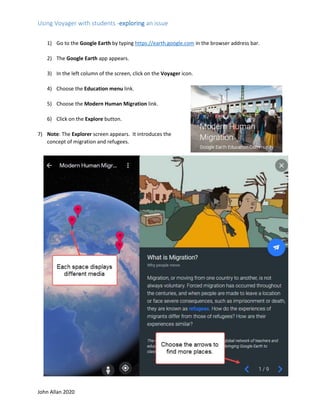 Google Earth Voyager - Basics for Teachers | PDF | Computing ...