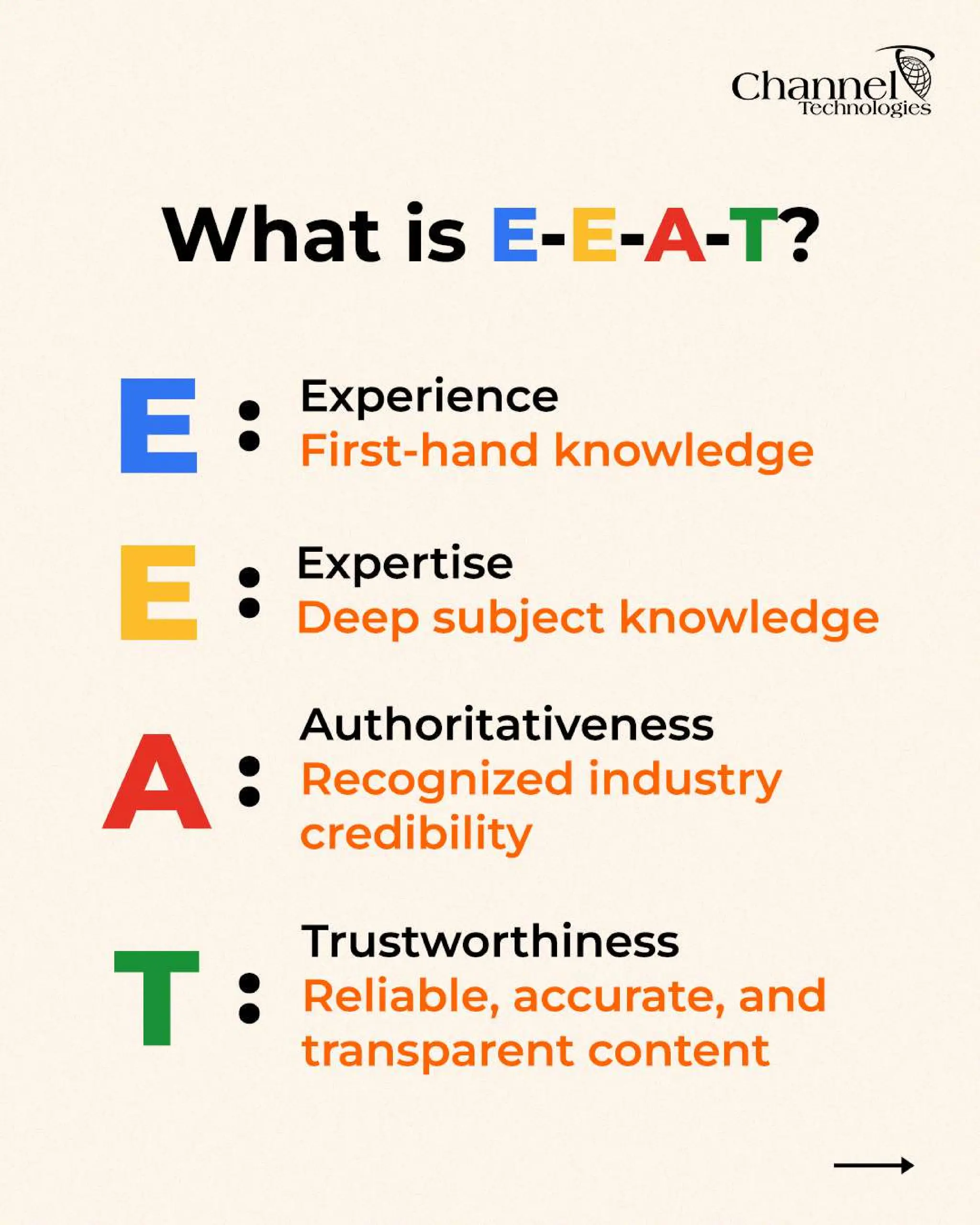 Expert Guide on EEAT Content - Channel Technologies | PDF