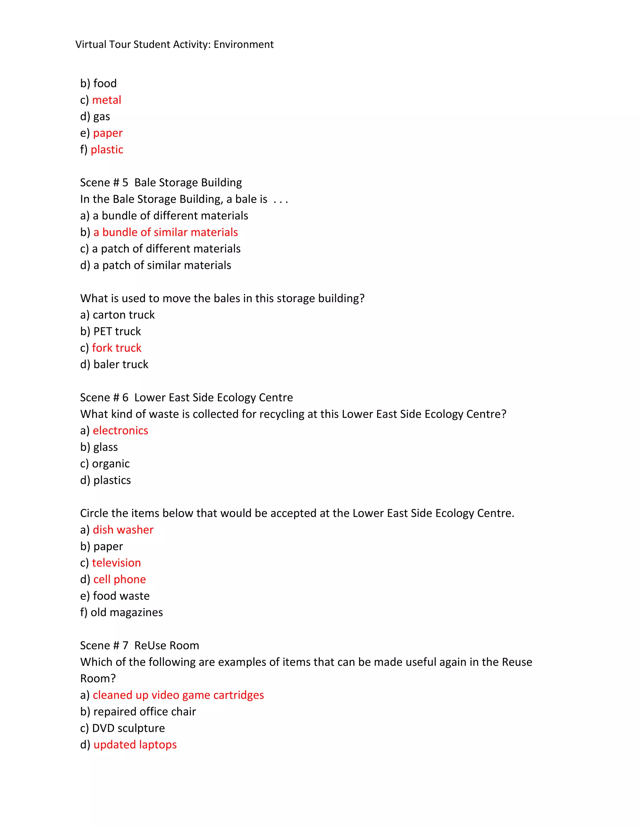 Google Expedition Tour - Environment -example worksheet activity | PDF