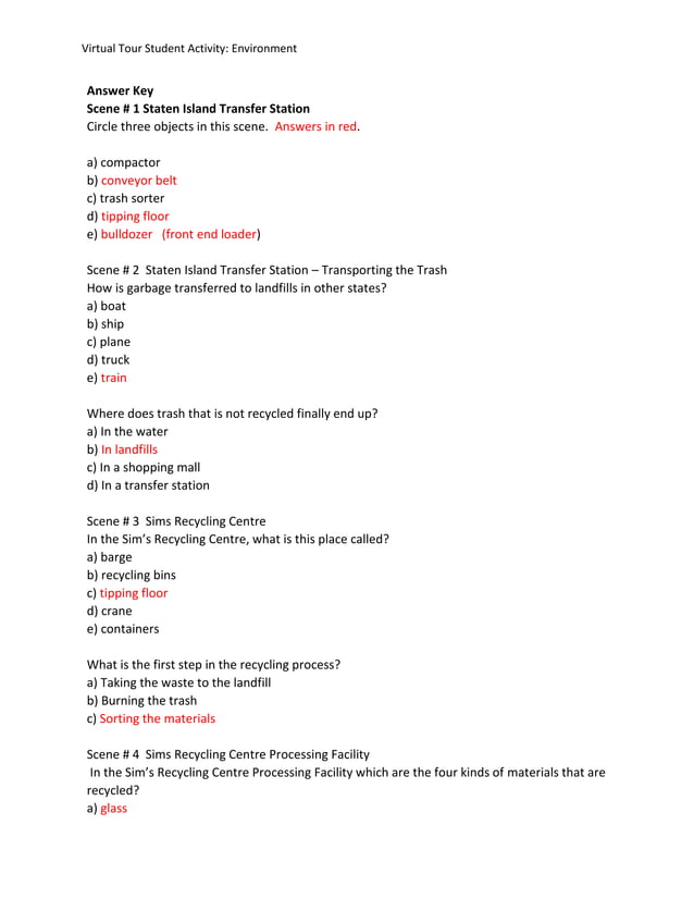 Google Expedition Tour - Environment -example worksheet activity | PDF