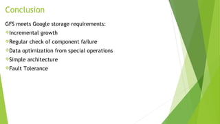 Google file system | PPT