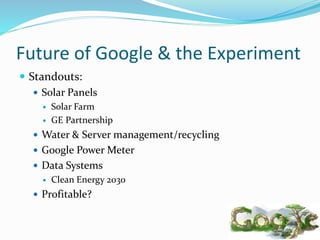 Sustainability Initiatives at Google | PPTX