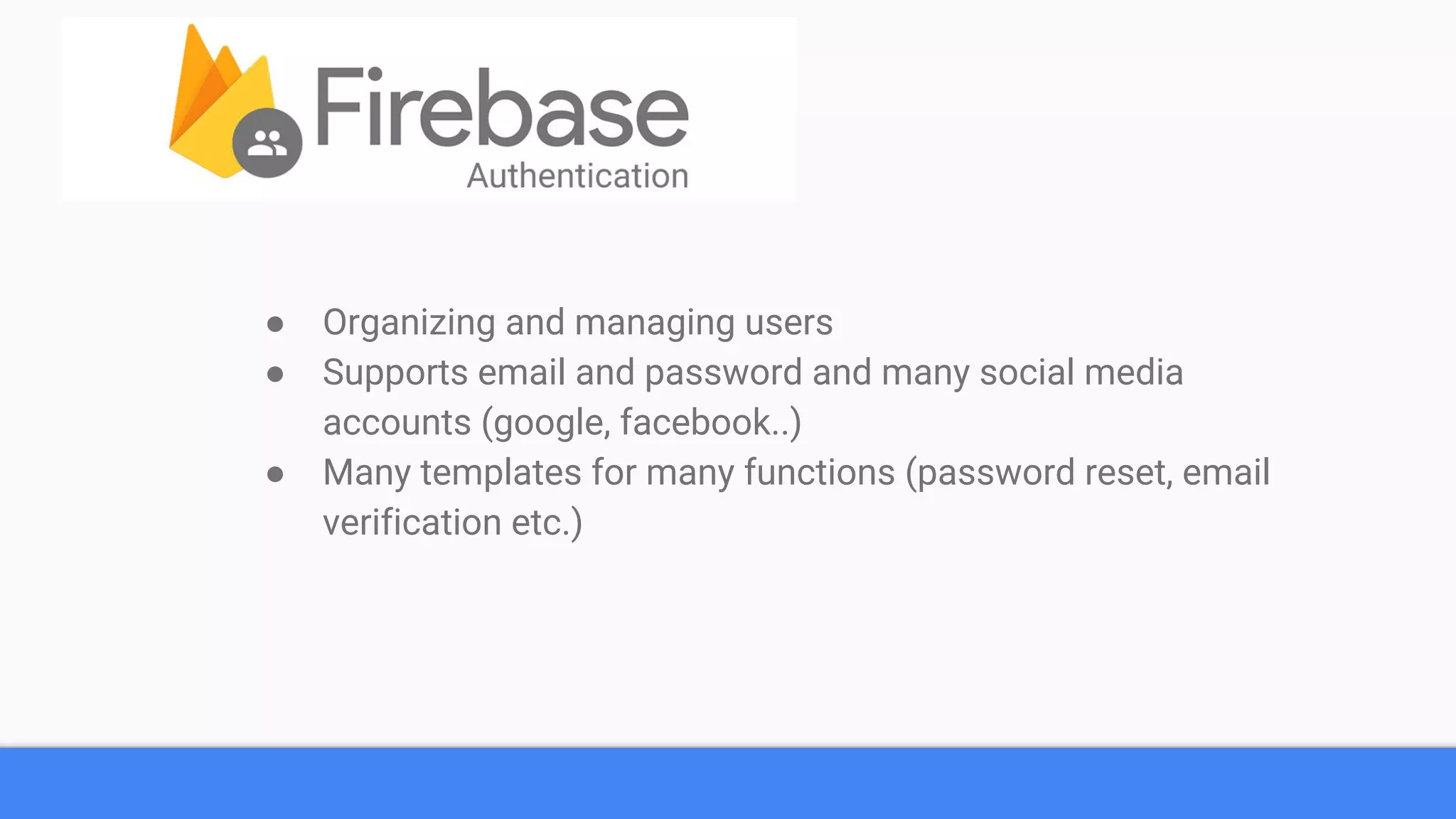 Google Firebase presentation - English | PDF