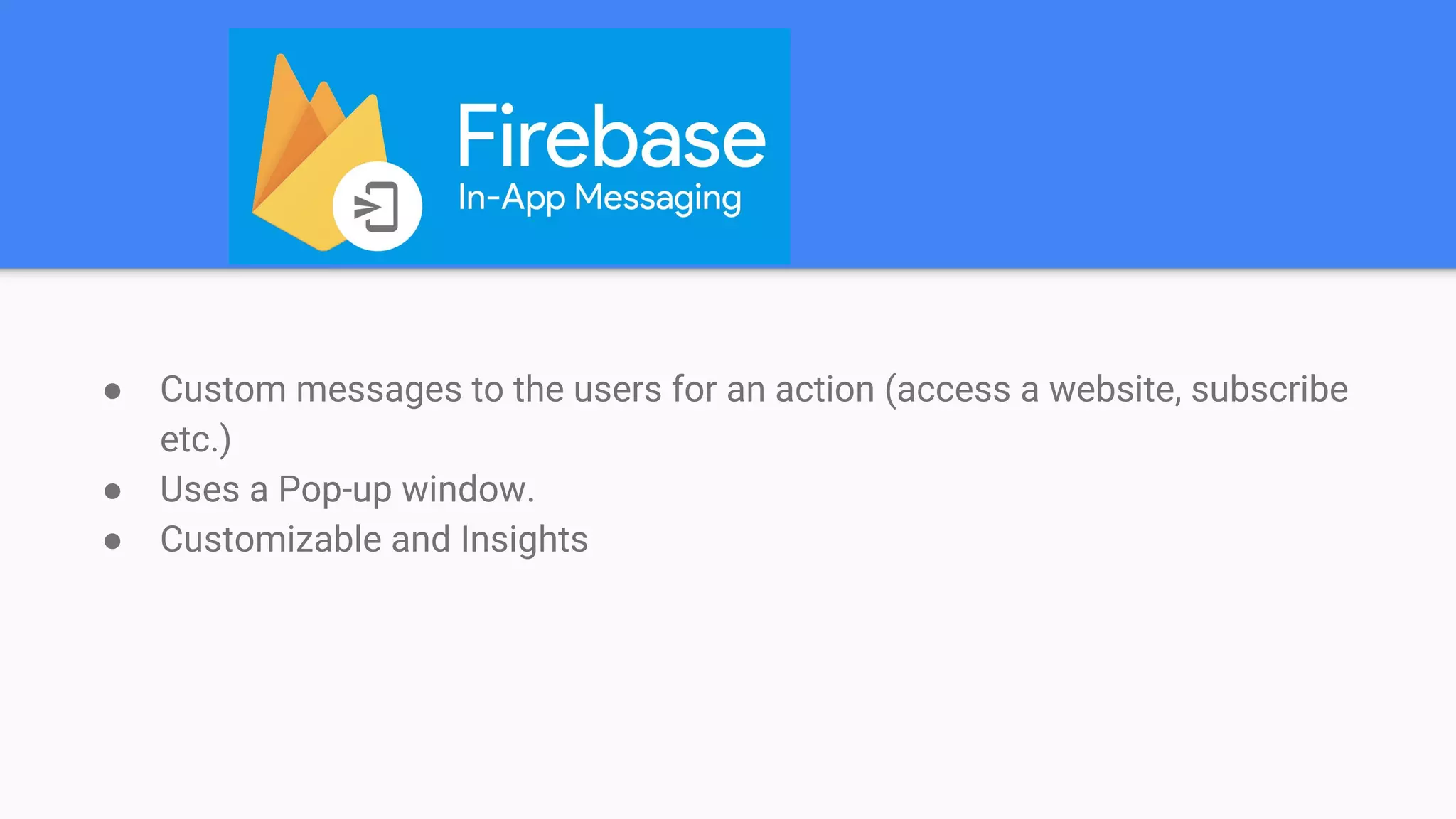 Google Firebase presentation - English | PDF