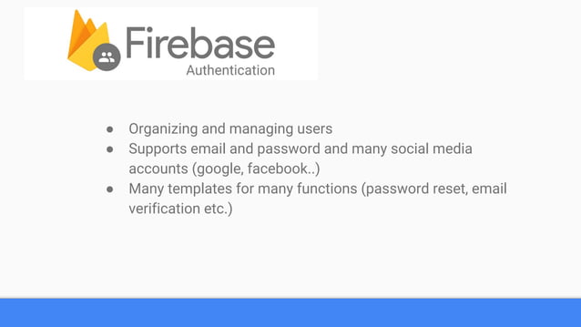Google Firebase presentation - English | PDF