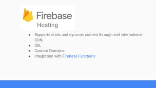 Google Firebase presentation - English | PDF