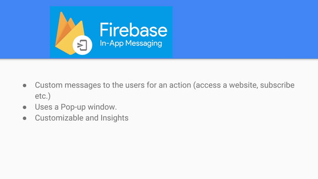 Google Firebase presentation - English | PDF