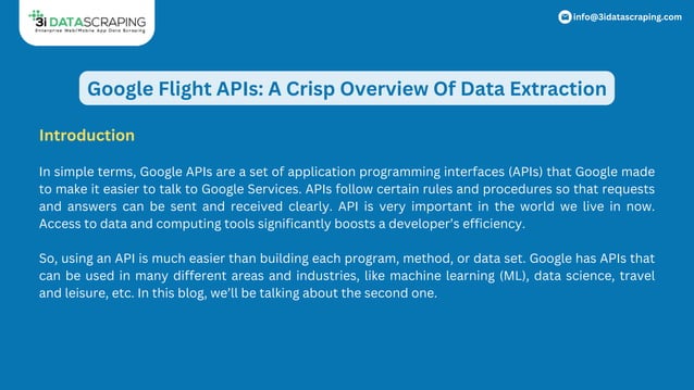 Google Flight APIs: A Crisp Overview Of Data Extraction | PPT