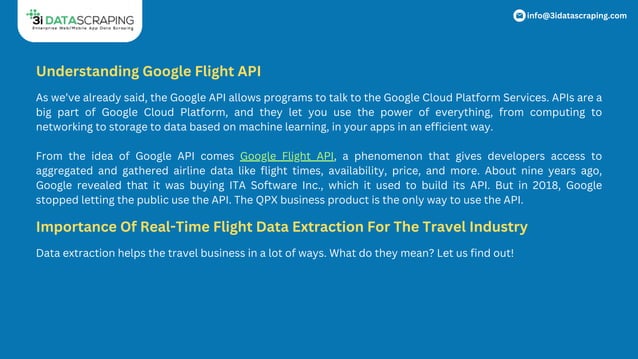 Google Flight APIs: A Crisp Overview Of Data Extraction | PPT
