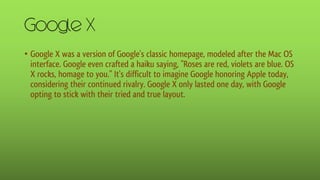 Google Flops & Failures | PPT