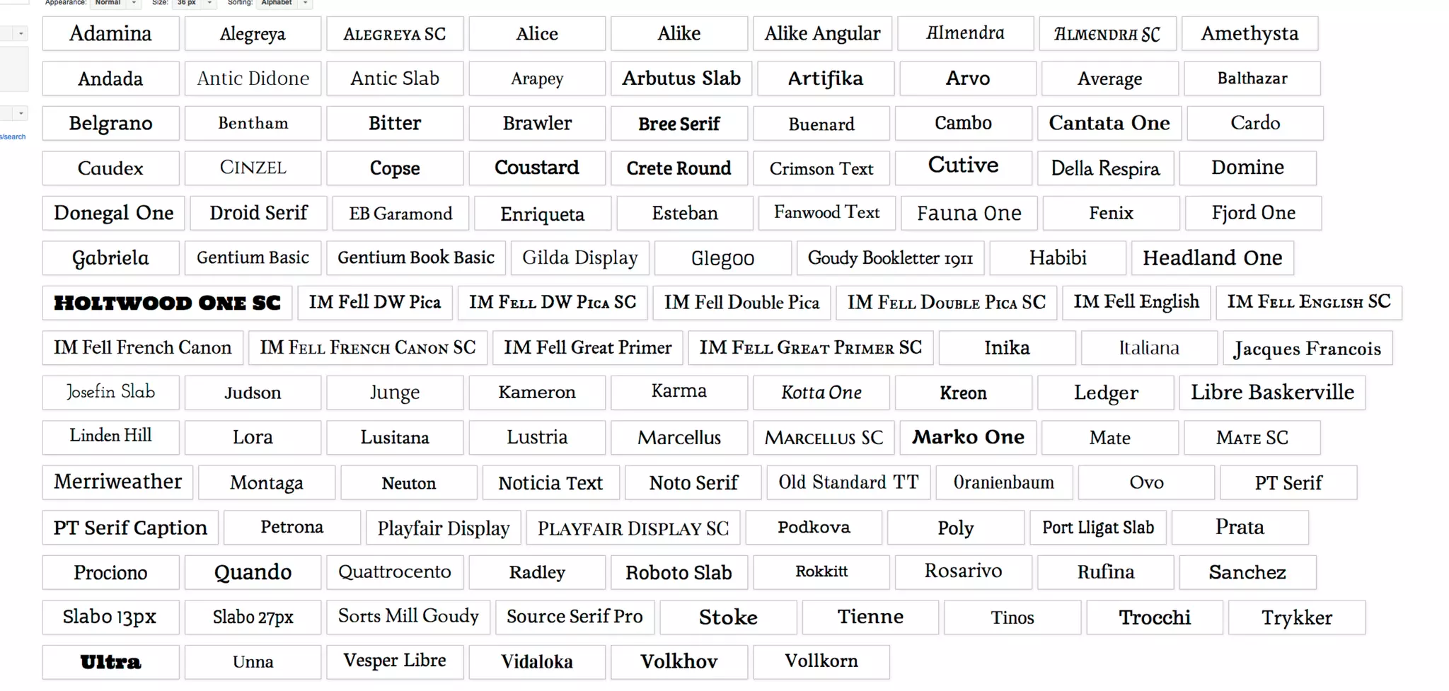 Google Font Reference | PPT