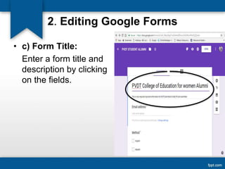 Google form | PPTX