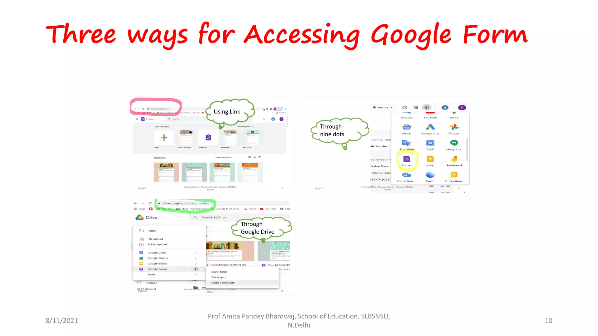 Google Forms ppt | PDF