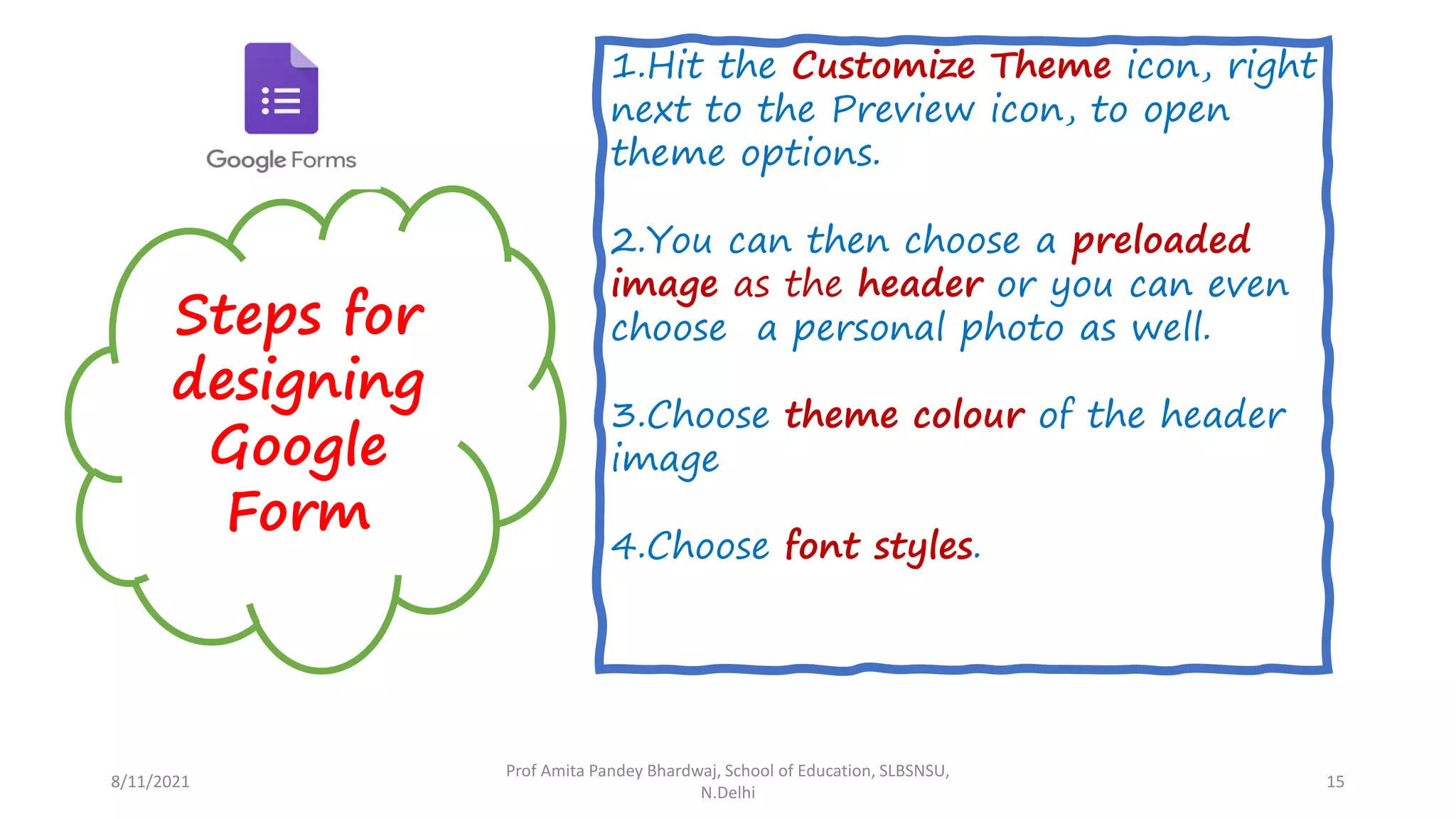 Google Forms ppt | PDF