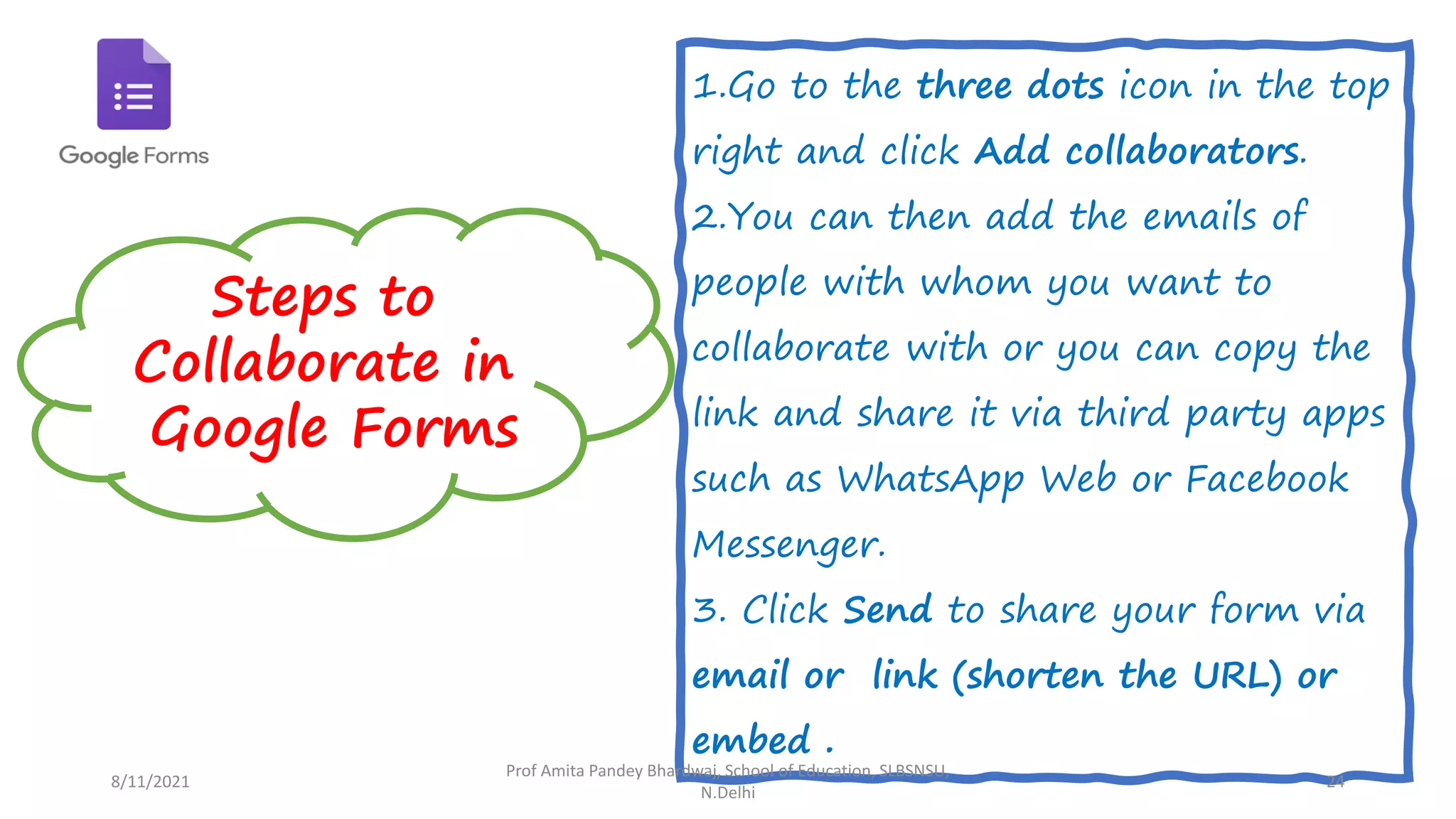 Google Forms ppt | PDF