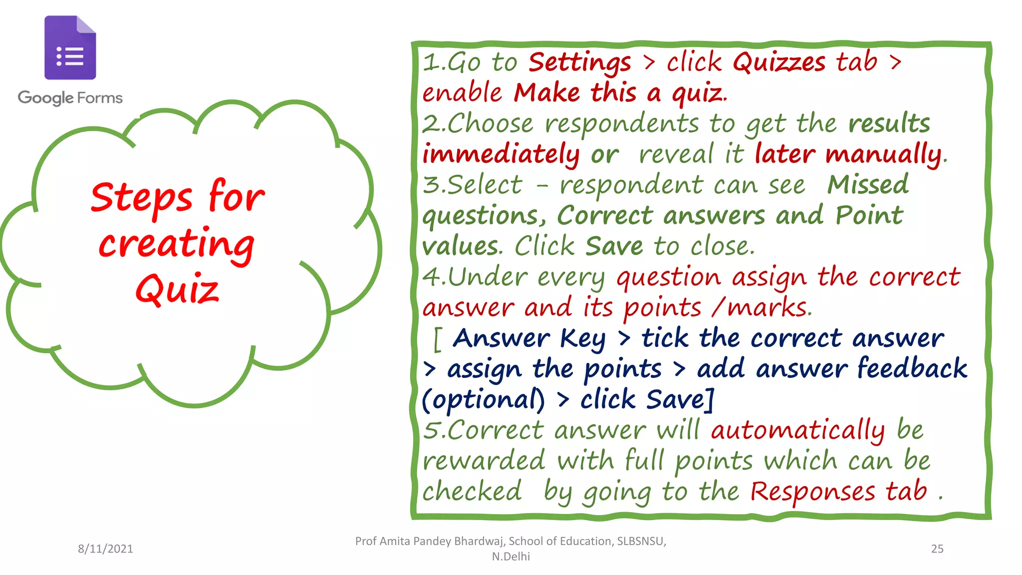 Google Forms ppt | PDF