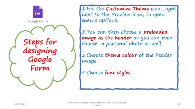 Google Forms ppt | PDF