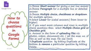 Google Forms ppt | PDF