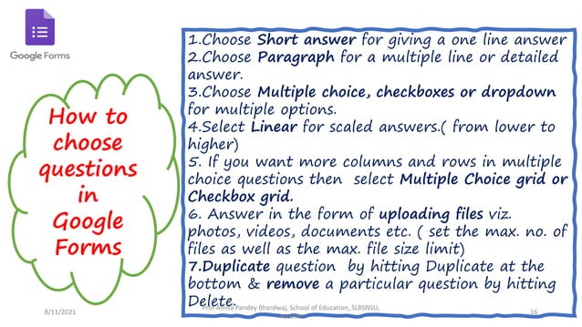 Google Forms ppt | PDF
