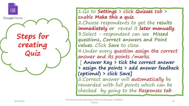 Google Forms ppt | PDF