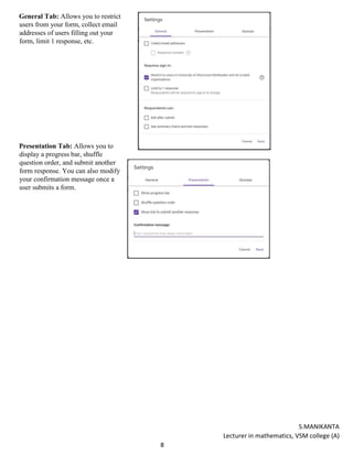 Google forms, quiz preparation with google forms | PDF | Search | Internet