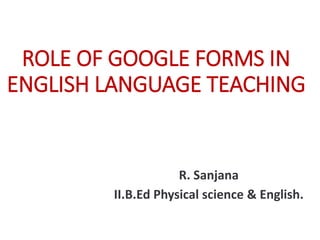 Google forms | PPTX