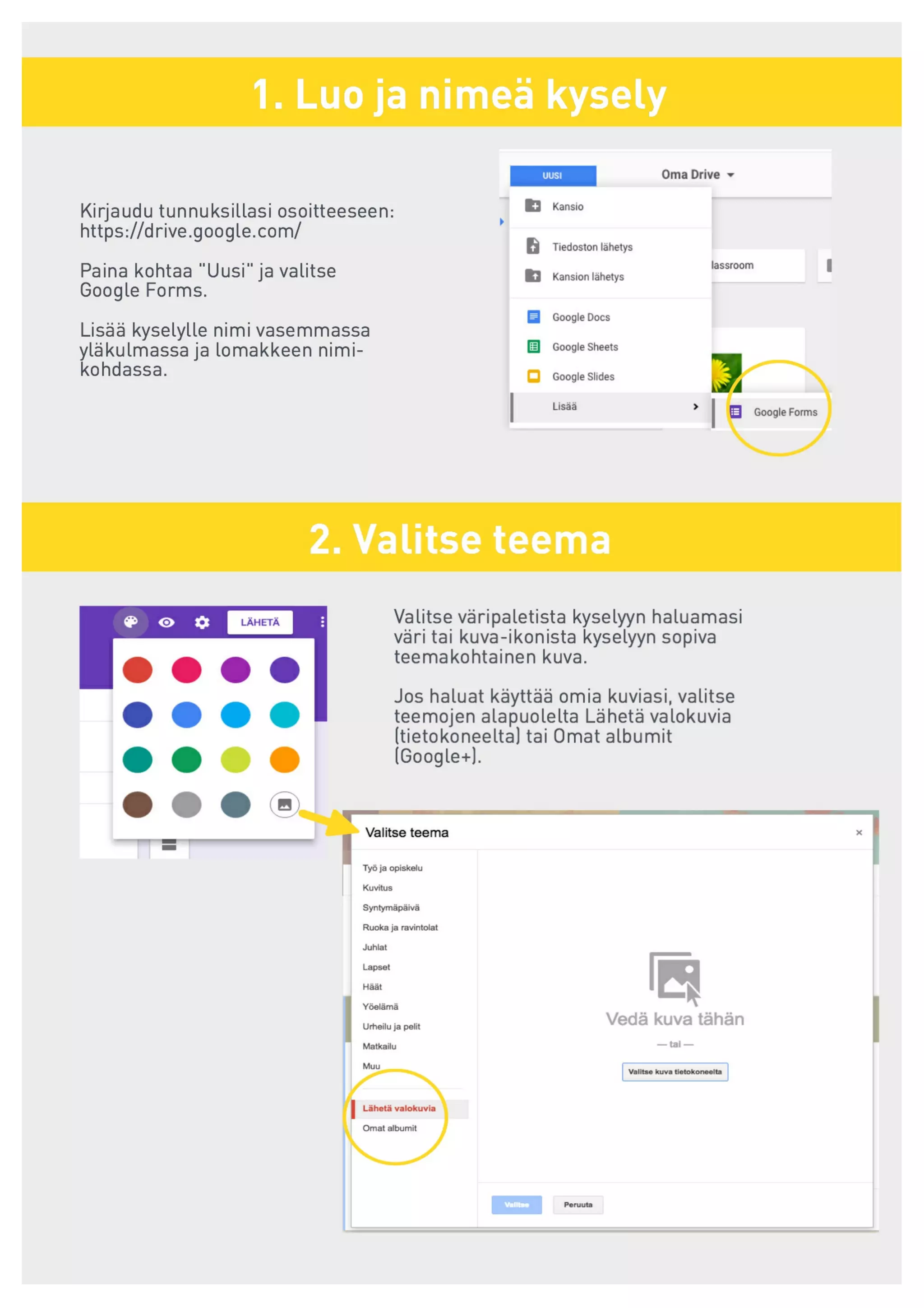 Google Forms ohje | PDF