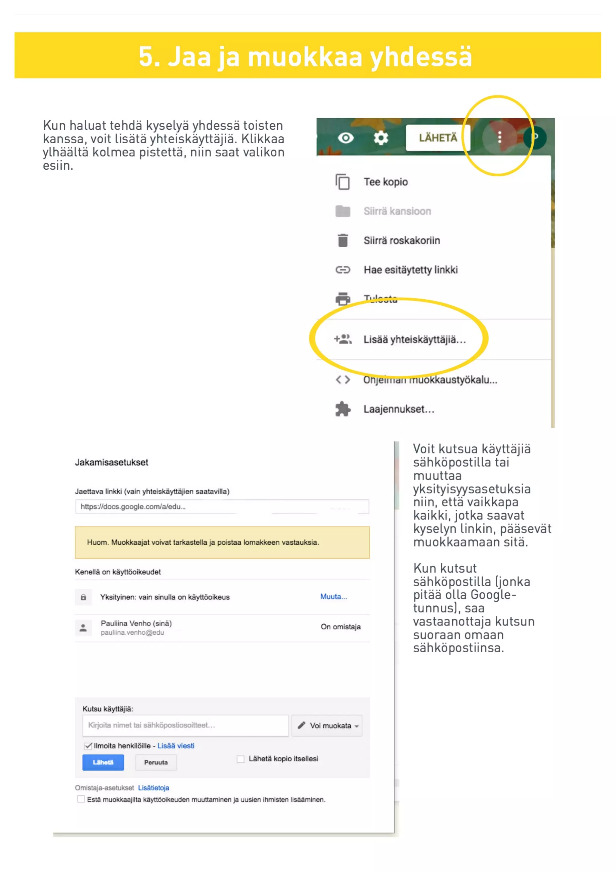 Google Forms ohje | PDF