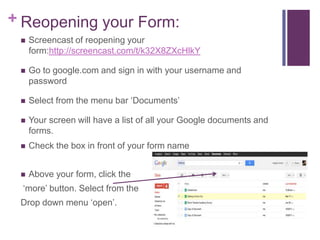 Google formspresentation | PPTX