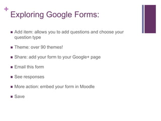 Google formspresentation | PPTX