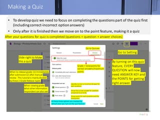 Google Forms Quiz Tutorial | PPT