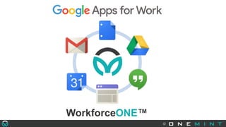 Google for work-WorkforceONE Integration | PPT
