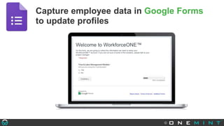 Google for work-WorkforceONE Integration | PPT