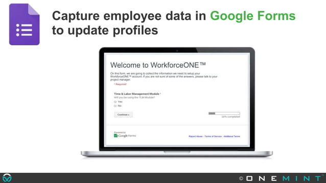 Google for work-WorkforceONE Integration | PPT