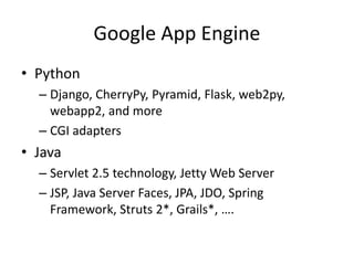 Google Cloud Platform, Compute Engine, and App Engine | PPTX | Cloud Computing | Internet
