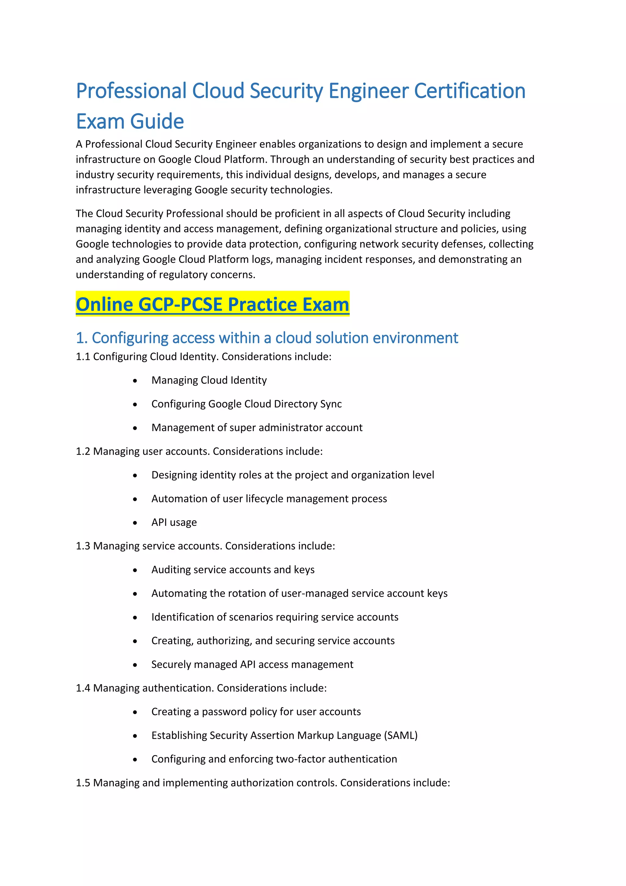 Google GCP-PCSE Certificate Is Your Best Choice | PDF