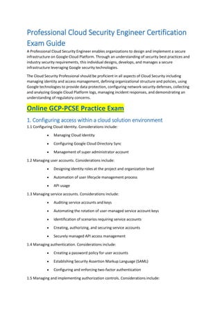 Google GCP-PCSE Certificate Is Your Best Choice | PDF