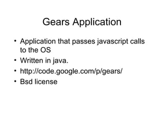 Google Gears | PPT