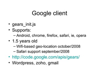 Google Gears | PPT
