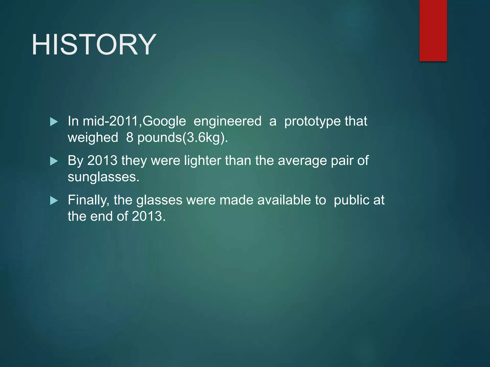 Google glasses | PPTX