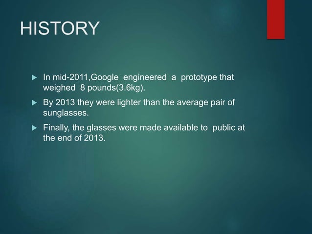 Google glasses | PPTX